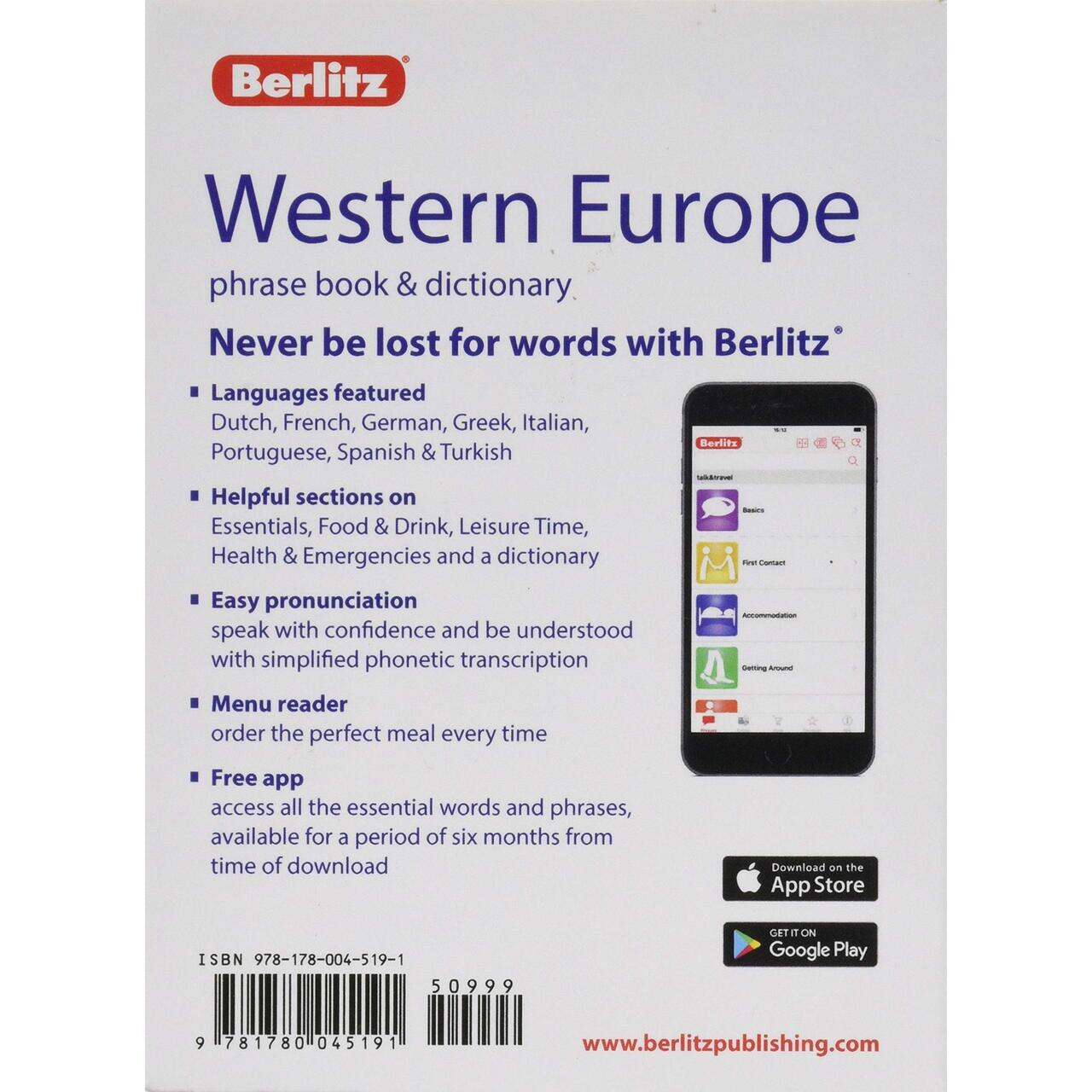 Berlitz Phrase Book & Dictionary Western Europe, Berlitz Publishing ...