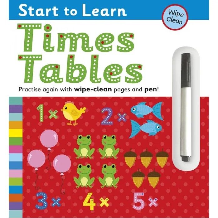 Wipe Clean: Start to Learn Times Tables - Antic Exlibris