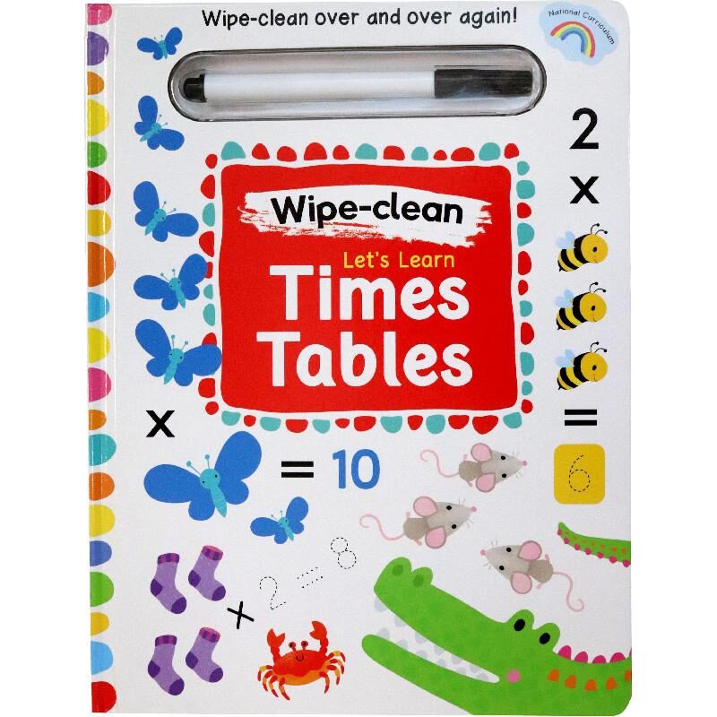 Wipe-Clean: Let's Learn Times Tables, Sandcastle - Antic Exlibris