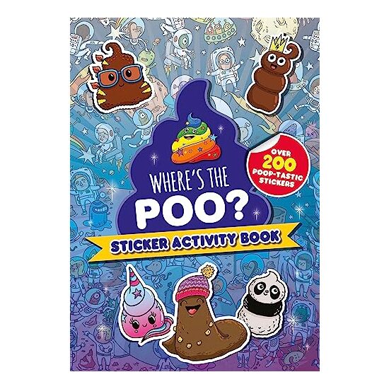 Where's the Poo? Sticker Activity Book, Alex Hunter - Antic Exlibris